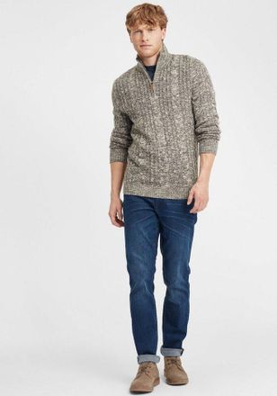 Blend Troyer BHZotem Grobstrick-Troyer mit Stehkragen