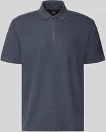Boss Orange by Hugo Boss Regular Fit Poloshirt aus reiner Baumwolle Modell Pe_RibNylon