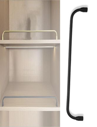 Generic Metalllichtbogenzaun, Schrank-Rundrohr-Leitschiene, dekorative Stange, multifunktionale Metallbeschl&auml;ge for den privaten und gewerblichen Gebrauch(Bla