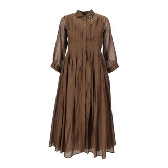 Max Mara Robe Vetro - Femme - Robes - Brun - Taille: 36 FR