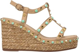 Alma En Pena Alma EN Pena, Femme, Chaussures, Beige, Taille: 40 EU Esparto Sandal Body In Studs