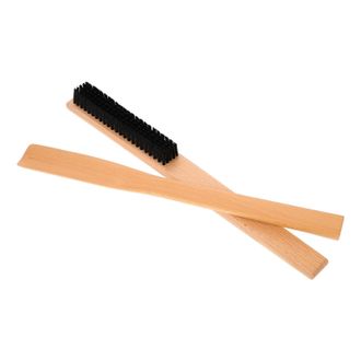 Hemobllo 2 St&uuml;ck Teiliges Holz b&uuml;rsten Set mit Langem Griff Kleider Schuhb&uuml;rste Schonende Reinigung f&uuml;r Kleidung und Schuhe Langlebiges Holzmaterial f&uuml;r Hotel 