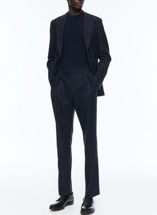Fursac Pantalon &agrave; pinces en laine certifi&eacute;e - Taille 40 - Homme