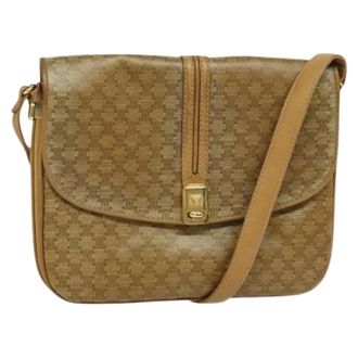Celine Sac bandouli&egrave;re vintage Macadam Pre-owned - Femme - Pre-owned - Beige - Taille: ONE Size