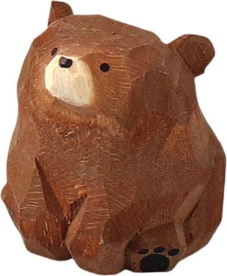 Generic Holzgeschnitzter Bär - Mini-Bärfiguren, Holzschnitzfigur Bär Für Den Schreibtisch | Freistehende Tischornamente Zum Sammeln, Miniatur Für Drinnen Und 