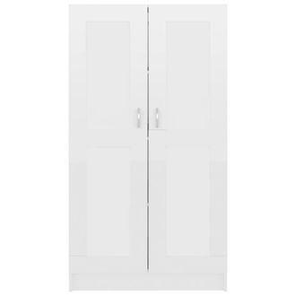 Generic B&uuml;cherschrank mit 2 T&uuml;ren, Moderner Aufbewahrungsschrank aus Holzwerkstoff, Freistehendes B&uuml;cherregal f&uuml;r Wohnzimmer, Heimb&uuml;ro und Arbeitszimmer (Hoch