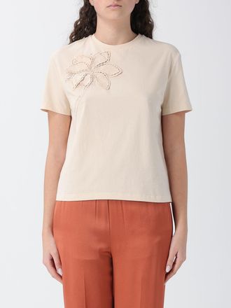 Twinset T-Shirt TWINSET Femme couleur Jaune Cr&egrave;me