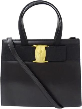 Ferragamo Pre-owned Handtasche- Umh&auml;ngetasche - - Pre-owned - Damen - Schwarzk - ONE SIZE