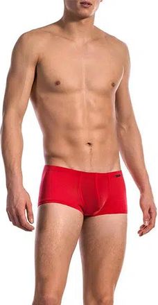 Olaf Benz Herren Trunk rot Mikrofaser unifarben