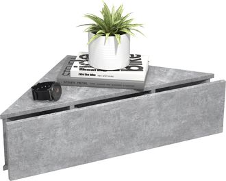 VCM Nachtschrank | Wandschublade | Wandboard | Eckregal |Nachttisch | Maße ca. H. 15 x B. 60 x T. 43 cm - Usal S