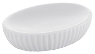 Gedy Marika Seifenschale, Keramik, Weiß, 8,3 x 12 x 3