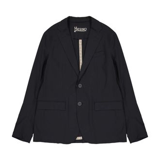 Herno Einreihiger Blazer - - Jackets - Herren - Schwarzk - L