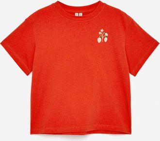 Arket Weit Geschnittenes T-Shirt -Rot