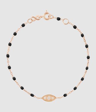 Gigi Clozeau Bracelet Clin doeil Or Rose Diamants 17cm