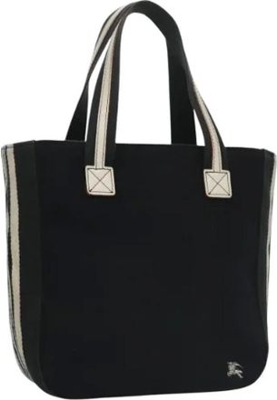 Burberry Pre-owned Toile sacs-main - Femme - Pre-owned - Noir - Taille: ONE Size