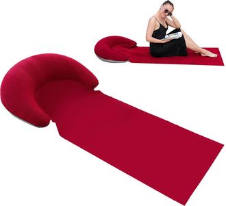 Generic Sandmatte - Aufblasbare Matte mit integriertem Kissen f&uuml;r und Au&szlig;enbereich | faltbar f&uuml;r 1 Person, Sandschutz f&uuml;r Nickerchen, Sonnenbaden und Sonnenba