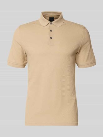 Bugatti Slim Fit Poloshirt mit Strukturmuster