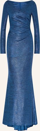 Talbot Runhof Talbot Runhof Abendkleid Mit Glitzergarn blau