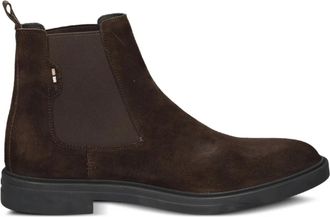 BOSS Calev Wildlederstiefel mit elastischen Einsätzen - Braun