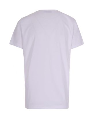 Elisabetta Franchi Womens Crewneck T-Shirt Chalk Cotton Jumpers Sweater