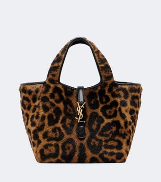 Saint Laurent Sac &agrave; main Le 5 &agrave; 7 Bea Baby en cuir fa&ccedil;on poulain