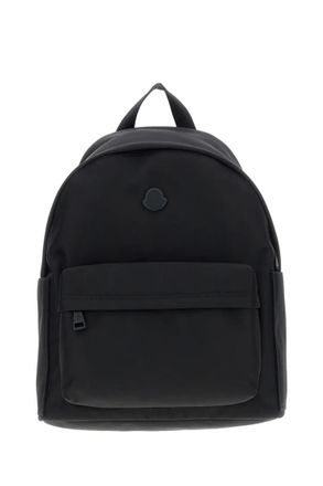 Moncler Rucks&auml;cke - Smooth-Profile Backpack With Front Zip Pocket - Gr. unisize - in Schwarz - f&uuml;r Damen