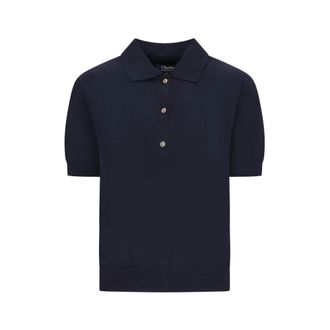 Max Mara Pomposa Polo-Shirt - - Tops - Damen - Blau - XS