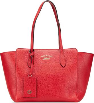 Gucci Shopper - Medium Leather Swing Tote - Gr. unisize - in Rot - für Damen
