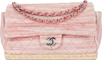 Chanel Crossbody Bags - Chanel Quilted Tweed Palladium Espadrille Single F - Gr. unisize - in Bunt - f&uuml;r Damen