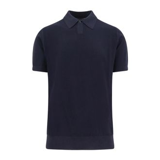 HUGO BOSS Polohemd aus Schurwolle - - Tops - Herren - Blau - M