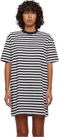 Urban Classics Femme À Rayures Surdimensionnées pour Robe, Blanc/Noir, L EU
