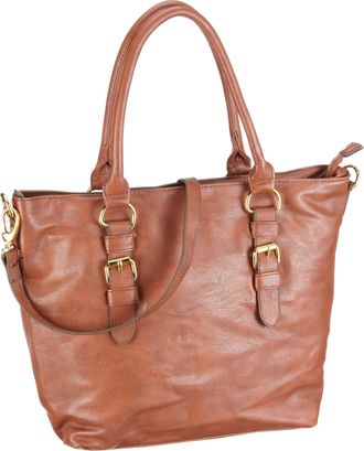 Pieces Pieces CILUKA BAG 17035258, Damen Schultertaschen, Braun (COGNAC), 31x42x14 cm (B x H x T)