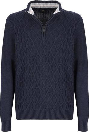 Armata Di Mare Homme, Pulls, Bleu, Taille: 2XL Pull &agrave; Zip de Style Nordique