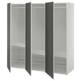 IKEA PLATSA Kleiderschrank mit 3 T&uuml;ren