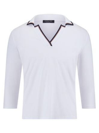 Margittes Polo-Shirt 3/4-Arm Margittes weiss