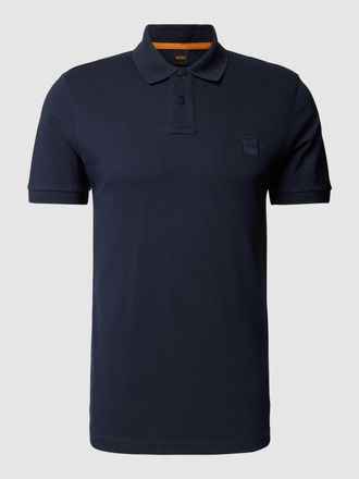 Boss Orange by Hugo Boss Slim Fit Poloshirt mit kurzer Knopfleiste