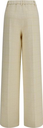 Gucci Cotton Tweed Check Trousers - Beige