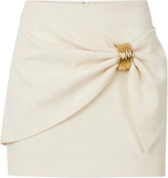 Elisabetta Franchi Femme, Jupes, Blanc, Taille: 42 FR Elisabetta Franchi Skirts