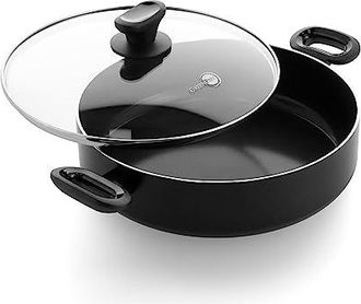 GreenPan Torino Sauteuse avec Couvercle de 28 cm/4,2 Litre Antiadh&eacute;sive en C&eacute;ramique Sain, Sans PFAS, Compatible avec lInduction, R&eacute;sistante au Lave-vaisselle,