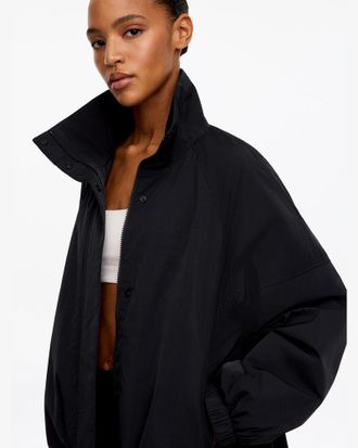 Arket Wattierte Windbreaker-Jacke -Schwarz