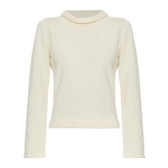 Poss&eacute; Teo Baumwollrollkragenpullover - - Knitwear - Damen - Beige - S