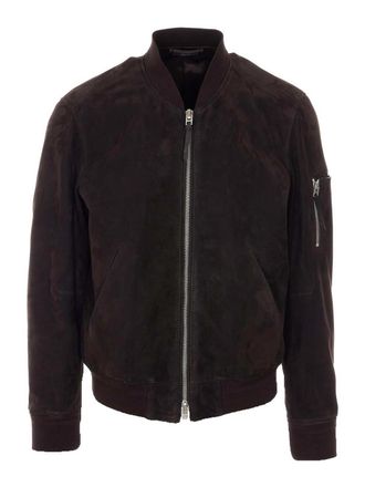 Tom Ford Blouson En Cuir - Marron