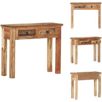 vidaXL Konsolentisch 90,5x30x75 cm Akazie und Recyceltes Massivholz - Holzschrank - Wohnzimmerm&ouml;bel - Kommode - Sideboard - Vintage M&ouml;bel