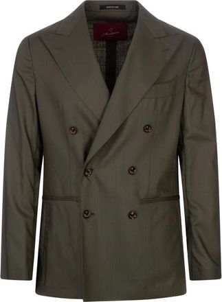 Montecore Homme, Vestes, Vert, Taille: L Blazer Crois&eacute;