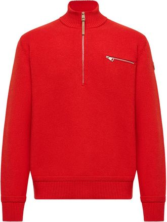 Moncler Moncler Pull Col Roul&eacute; En Laine & Cachemire, Homme, Rouge, Taille: 3xl