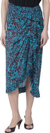 Dries Van Noten Femme, Jupes, Bleu, Taille: 38 FR Drapped Skirt
