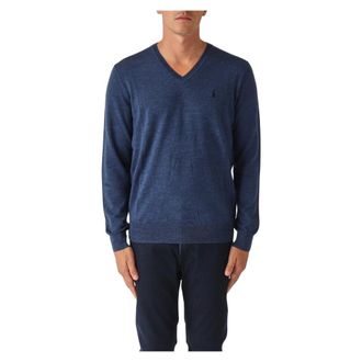 Polo Ralph Lauren Homme, Pulls, Bleu, Taille: XL V-neck Tricots