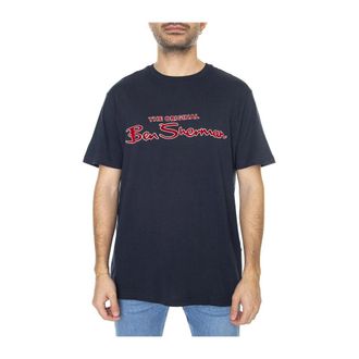 Ben Sherman T-Shirt mit Rundhalsausschnitt - - Tops - Herren - Blau - S