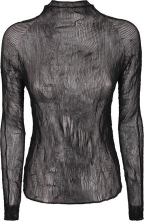 Issey Miyake Femme, Blouses et Chemises, Noir, Taille: 40 FR Chiffon Twist Top
