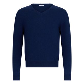 Malo Homme, Pulls, Bleu, Taille: S Pull Cachemire Col V